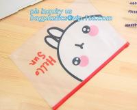 China Zip-lock bag for Electronics, PVC Slider Bag for Makeup Tools, PE clear window bag/plastic bag with zipper/food bag for sale