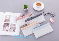 China pencil bag school bag, TPU plastic pencil case with handle, creative kids pencil case for school children stationery set for sale