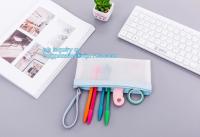 China pencil bag school bag, TPU plastic pencil case with handle, creative kids pencil case for school children stationery set for sale