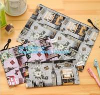 China Organizer Zipper Bag Folder Office Stationery bag, zipper optional size stationery Envelope PP File Bag, document bag fi for sale