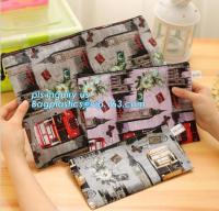 China Organizer Zipper Bag Folder Office Stationery bag, zipper optional size stationery Envelope PP File Bag, document bag fi for sale