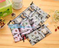China Organizer Zipper Bag Folder Office Stationery bag, zipper optional size stationery Envelope PP File Bag, document bag fi for sale