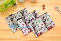 China Organizer Zipper Bag Folder Office Stationery bag, zipper optional size stationery Envelope PP File Bag, document bag fi for sale