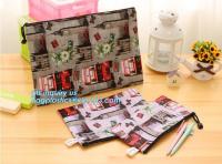 China Organizer Zipper Bag Folder Office Stationery bag, zipper optional size stationery Envelope PP File Bag, document bag fi for sale