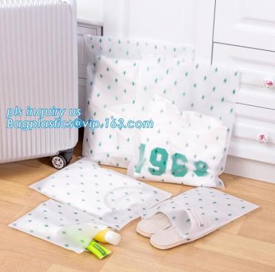 China custom logo printed transparent clear vinyl plastic packaging bags with slider zipper k for sale