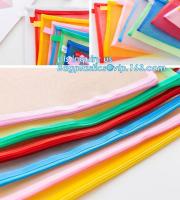 China Office Stationery Mesh Bags With Slider Zipper, expanding file/folder/File cover/documents pouch carry bag for sale