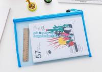 China mesh file bag A4 paper bag dictionery bag for student and office, mesh document bag with zipper for documents and receip for sale