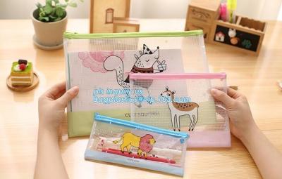 China Customize Mesh PVC Pencil Bag A4 Travel Passport Pouch, Plastic k document file bag for sale
