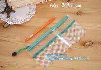 China Customize Mesh PVC Pencil Bag A4 Travel Passport Pouch, Plastic k document file bag for sale