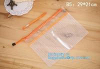 China Customize Mesh PVC Pencil Bag A4 Travel Passport Pouch, Plastic k document file bag for sale