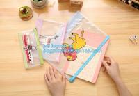 China mesh document bag with zipper/pvc mesh file folder, Waterproof Zip Lock Bag Mesh Plastic Zipper Bag for sale