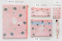 China A3/A4/A5/A6/B4/B5/B6/B8 Zipper gridding Mesh Bag File Document Bag School Office Supply PVC File Folder for sale
