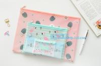 China mesh net pouch for file folder, Promotion M square carrying PVC stationery file Bag, k Stationery Document File Nu for sale