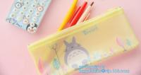 China PVC Stationery Bag With Plastic bags, Slider Pen Pencil Rules Packaging Bags, square bottom zipper type plastic bag for sale