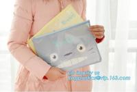 China PVC Stationery Bag With Plastic bags, Slider Pen Pencil Rules Packaging Bags, square bottom zipper type plastic bag for sale