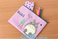 China PVC Stationery Bag With Plastic bags, Slider Pen Pencil Rules Packaging Bags, square bottom zipper type plastic bag for sale