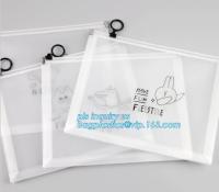 China zipper slider bags for pencils pens, Pen slider bag/Stationery packing bag/Plastic slider bag, stationery slider bag wit for sale