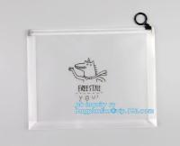 China stationery slider bag with custom printed girls school pencil case/printing student stationery pencil bag case, slider p for sale