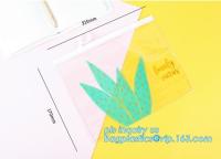 China towel slider cosmetic bag, Slider Zip Poly Bag, office file bag with zipper/document file pockect, clear pvc zipper bag/ for sale