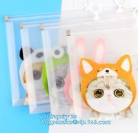 China slider k bag for stationery, tools, documents, EVA Skin Care Packaging Bags With Slider Zipper, pencil packing bag for sale