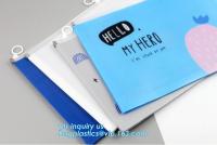 China stationery bags file zipper bag, Frosted Plastic EVA Garment Packing Bag, Suit Clothes Bags With zipper slider, Slider Z for sale