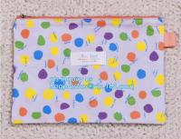 China Promotional Cheap Logo Printing Custom Canvas Stationery Pencil Bag, Multifunctional Stationery Storage Organizer Bag for sale