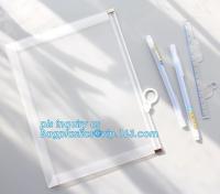 China durable materail printed customized 4 side seal clear/transparent slider zipper bag/pouch for electronic equipment for sale