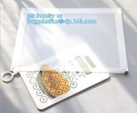 China durable materail printed customized 4 side seal clear/transparent slider zipper bag/pouch for electronic equipment for sale