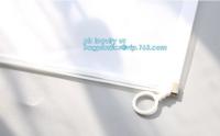 China custom stationery frosted pvc bag with slider, Handy briefcase slider bag / trendy handle sling bag, /zipper slider plas for sale