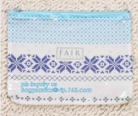 China custom transparent pvc slide zipper file bags, cosmetic makeup pen pencil stationery case, PVC plastic slider zipper bag for sale