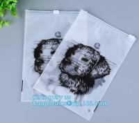 China Underwear Bra Packaging Bag With Slider Zipper Ring Holder, creative stationery pvc plastic bag with slider, slider zipp for sale