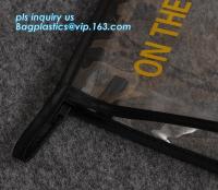 China Underwear Bra Packaging Bag With Slider Zipper Ring Holder, creative stationery pvc plastic bag with slider, slider zipp for sale