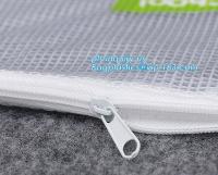 China Transparent Stationery Packaging Bags with Slider, PVC Plastic Zipper Bags For Bra Bikini Packaging, zipper slider closu for sale
