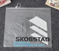 China Biodegradable eco-friendly slider k frosted EVA bag, PVC Wash Bag With Slider Zipper, Eco-friendly plastic puller for sale