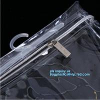 China Plastic Cosmetics packaging bags With Slider Zipper Top, Frosted PVC Slider Zipper Bags, Pencil Case Promotional Gift for sale