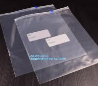 China slider pvc vinyl hanger bag, vinyl PVC bags with slider zipper, OEM clear plastic zipper pouch/ clear vinyl slider zippe for sale