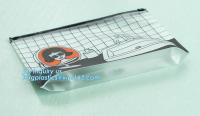 China Clear vinyl slider garment bag with zip lock, Vinyl Transparent PVC Slider Zip lock Bag, Plastic Document Bag for sale