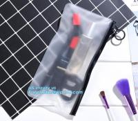 China Clear vinyl slider garment bag with zip lock, Vinyl Transparent PVC Slider Zip lock Bag, Plastic Document Bag for sale