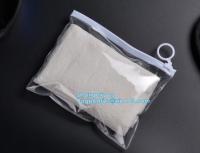 China frosted poly bag with slider for clothing packaging, Frosted plastic bag with slider, apparel packaging bag with k for sale