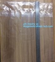 China pe plastic resealable slider zipper bags, Eco-friendly Slider Zipper Flat Plastic Bag For Document or Swimwear for sale