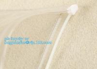 China frosted PVC slider zipper bag plastic bag with zipper resealable pvc slider zip poly bag, Slider Packing PE Zipper packi for sale