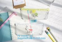 China Eco Friendly Silicone Cylinder Zipper Bag, pu book band with elastic band, student pecil bag, Multi-Purpose Clip-On Zipp for sale