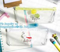 China Eco Friendly Silicone Cylinder Zipper Bag, pu book band with elastic band, student pecil bag, Multi-Purpose Clip-On Zipp for sale