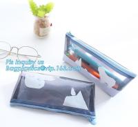 China Recyclable Plastic Clear frotsed Matte Vinyl Slider k PVC Bag Packaging, slider zipper bag for garment packaging for sale