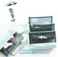 China plastic slider zipper PVC bag clear vinyl cosmetic bag, clear vinyl plastic zipper bags for packing/ side gusset bag for sale