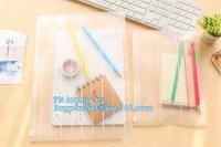 China plastic slider zipper PVC bag clear vinyl cosmetic bag, clear vinyl plastic zipper bags for packing/ side gusset bag for sale