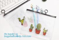 China Sale Direct Custom Clear Vinyl Transparent PVC Slider Zip lock Bag, Different Size Plastic Document Bag, Non-toxic odorl for sale