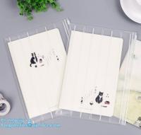 China zipper slider bags for pencils pens, frosted vinyl EVA zipper blanket bags for garment packing, school pencil bag/printi for sale