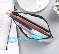 China polyester school student colorful felt pencil bag, Zipper Lock Custom China Round Pencil Bag, Silicone Pencil Shaped Pen for sale