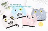 China garment pouch with slider zipper, slider zipper on top side gusset pvc packaging pouch, pvc slider pouch,PVC slide pouch for sale